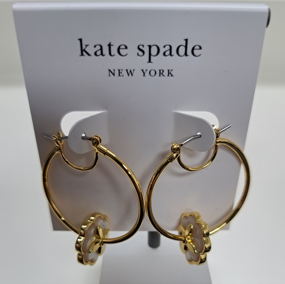 kate spade | Jewelry | Nwt Kate Spade Heritage Bloom Hoops | Poshmark